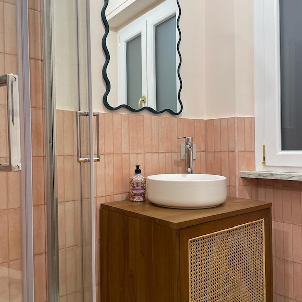 Squiggly Mirror, Wavy Mirror, Wiggle Mirror, Funky Wall Mirror ...