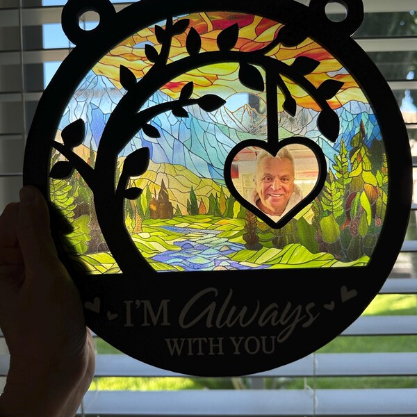 Angel With Moon Christmas Suncatcher, Angel With Moon Window Hanging ...