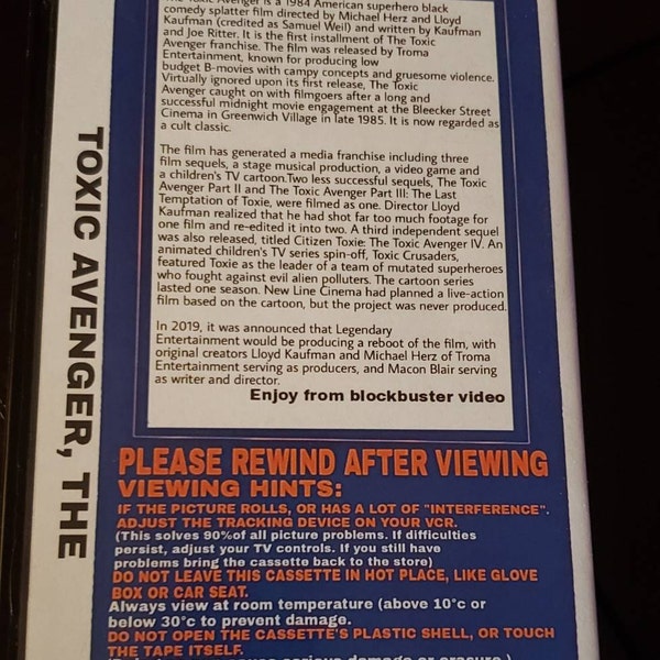 Custom Blockbuster Vhs Cases - Etsy