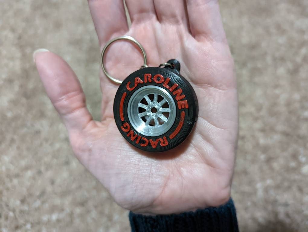 Customizable F1 Keychain Set of Two - OnenOnlyGifts