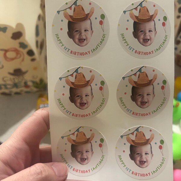 Kids Birthday Sticker｜personalized Birthday Sticker｜custom Kid Birthday ...