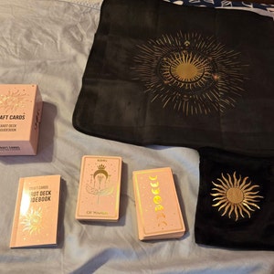 Tarot Deck Pink Gold Oracle Card Deck Deck of Many Things Tarot Card ...