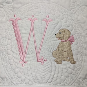 Applique and Embroidery Originals Digital Design 262 Fishtail Scallop Monogram Embroidery Font ...