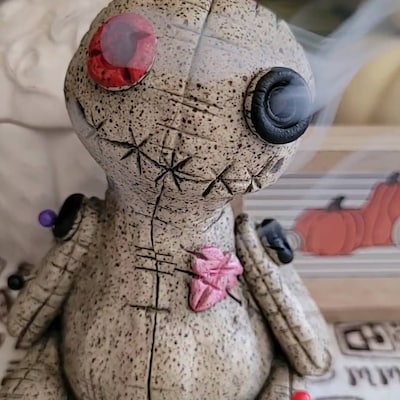 Clay Not Toxic Resin Voodoo Doll, Handmade Voodoo Doll, Incense Burner ...