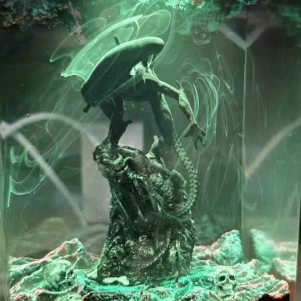 Great White Shark Family Resin Lamp,epoxy and Wooden Night Light,home ...