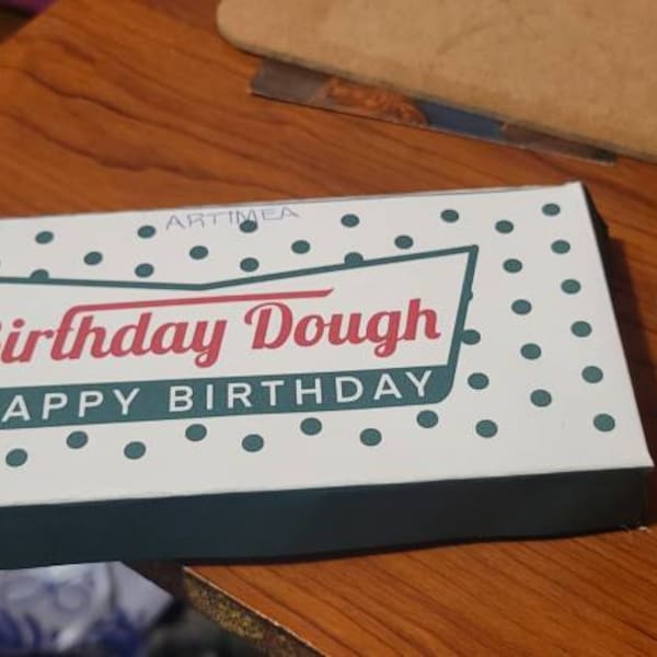 Birthday Money Gift Mini Donut Box Money Holder Birthday Dough Funny ...