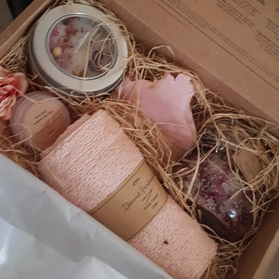 Luxurious Handmade Tea Rose Spa Pamper Set Soap Bar, Bath Salt,bath ...