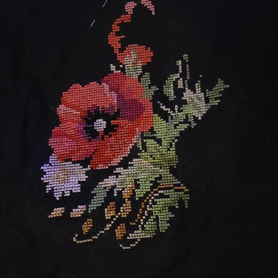 Vintage Pansy Cross Stitch Pattern, Flowers Cross Stitch Pattern, Wild Cross Stitch, Summer ...