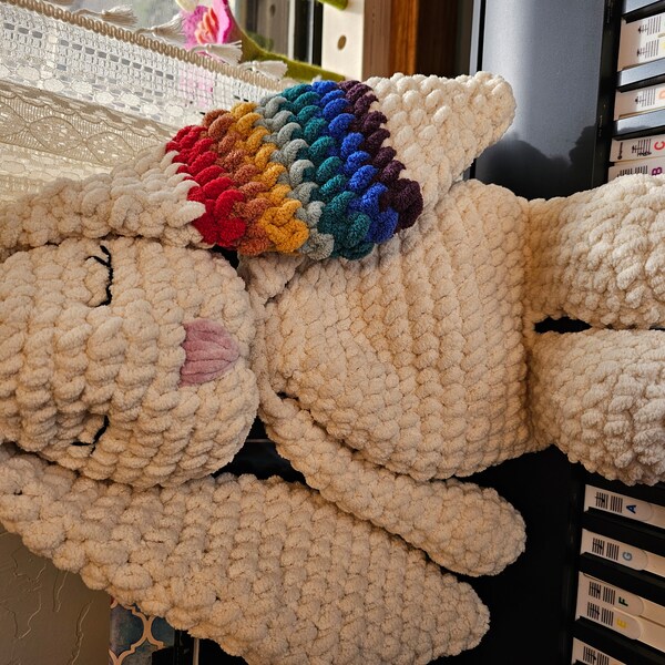 Sleepy Bunny Rag Doll Crochet PATTERN / Pattern Only / Crochet Pattern ...