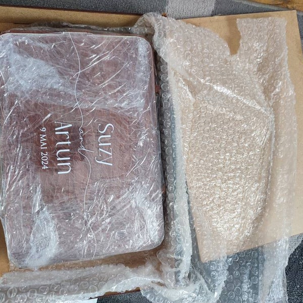 Crafted Memories, Personalized Wood and Acrylic Card Box for Your ...