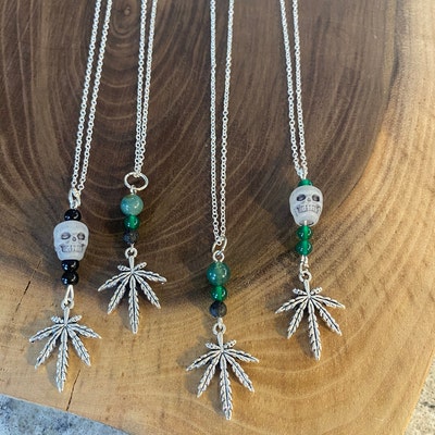 Weed Charms Pot Leaf Pendant Beads up to 12 Pcs Antique - Etsy