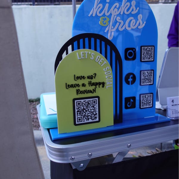 Custom QR Code Sign With Acrylic Photobooth – Perfect for Photobooth ...