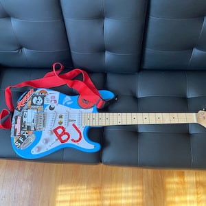 1996 BJ Guitars Billie Joe Armstrong Billie Joe Green Day Blue Guitar ...