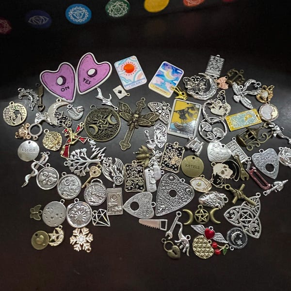 Charms for Casting & Divination, Fortune Telling Trinkets, Spiritual Communication Charms, Tarot ...