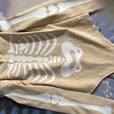 DIY Iron-on Transfer Full Skeleton Costume Rib Cage, Pelvis, Arm and ...