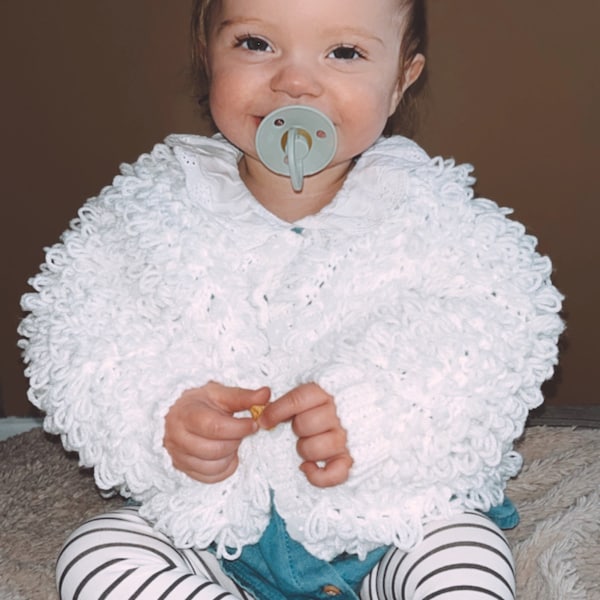 Lovely Beautiful - Baby LOOPY Style Coat - Cardigan - 3 Sizes - 0-6 ...