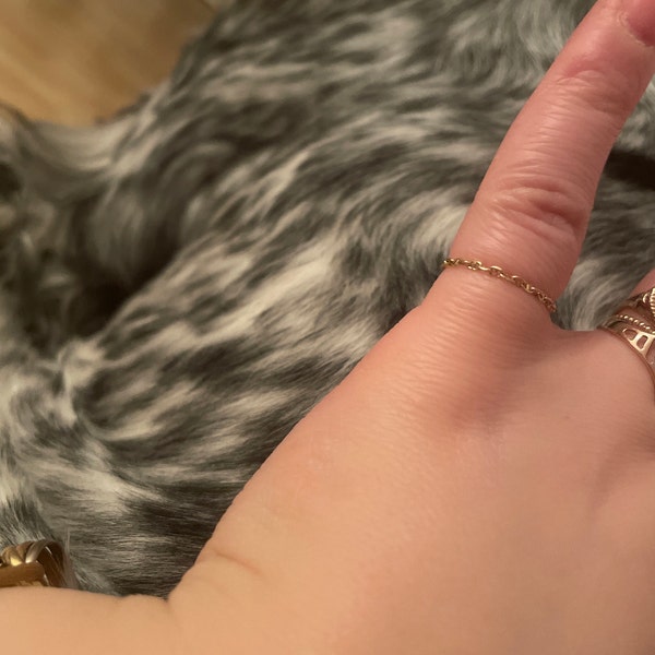 1.50 Mm Mariner Link Chain Ring, 14K Solid Gold Anchor Chain Ring ...
