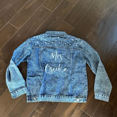 Embroidered Bride Denim Jacket, Bride Jean Jacket, Future Mrs Jacket ...