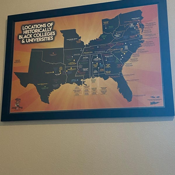HBCU Locations Map Poster, HBCU Wall Art - Etsy