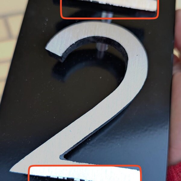 10 Inch Modern Floating House Numbers for Outside - Home Address ...