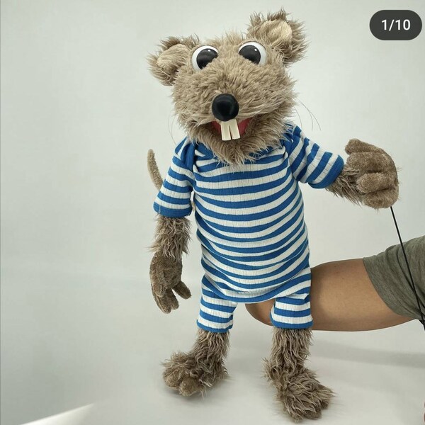 Miss Mouse - Hand Puppet, Muppet Style - Etsy