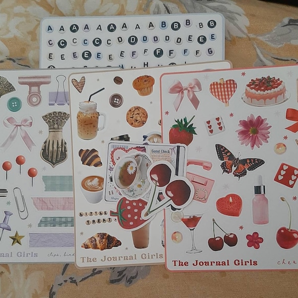 Alphabet Keyboard Stickers • Letter Stickers for Junk Journal ...