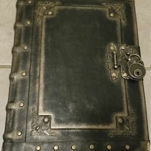 Pink Leather Vintage Book Grey Pink Aged Journal Old Pink - Etsy