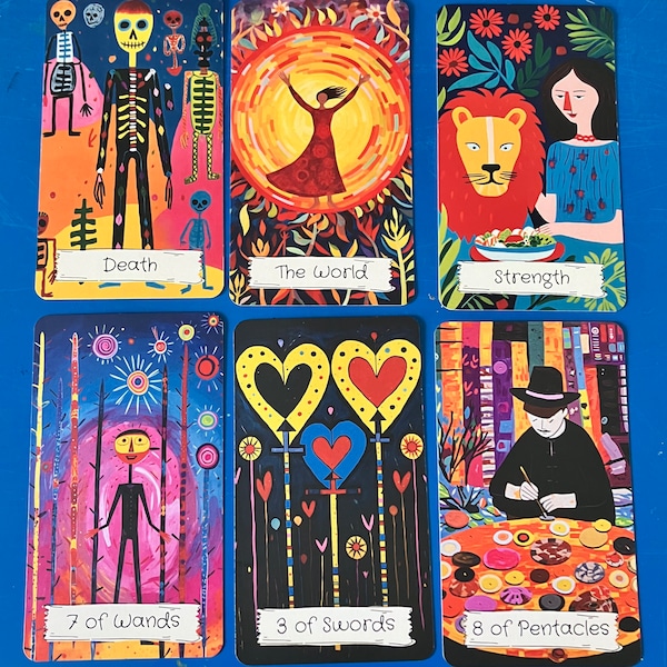 Indie Tarot Deck, Modern Tarot Deck, Drawn Tarot Cards, Watercolor ...
