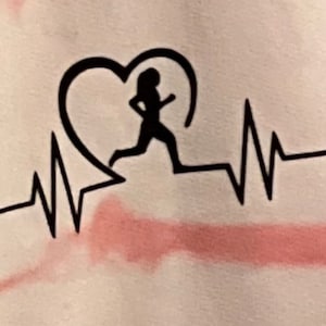 Running Heartbeat Svg, Running Woman Svg,runner Svg,running Svg ...