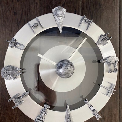 Star Wars Starships and Fighters Clock - Etsy