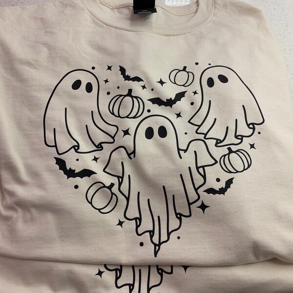 Ghost Heart SVG, Halloween Svg, Spooky Season Svg, Ghost Clip Art, Boo ...