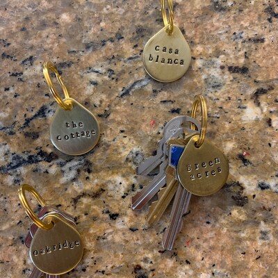 Custom Key Tag, Cabin, Boat, Garage, Shed, Extra Key Label, Keychain - Etsy