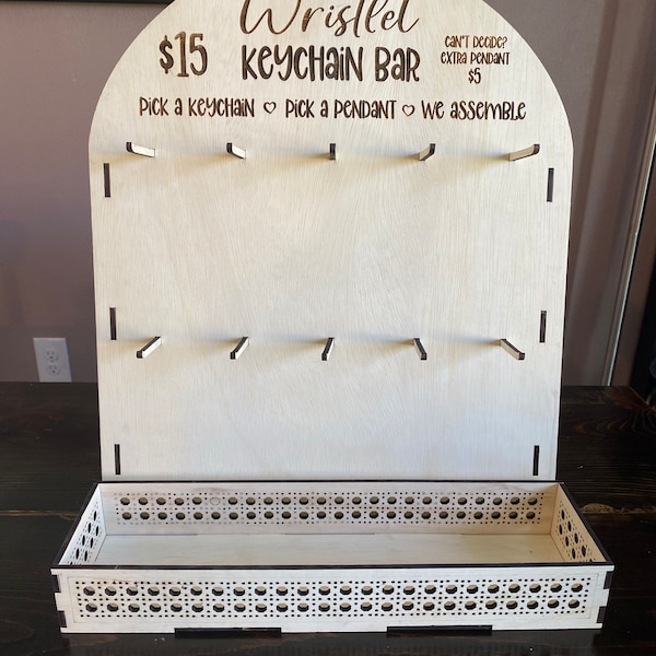 Wristlet Bar Stand File for Glowforge or Laser Cutter, SVG, AI ...