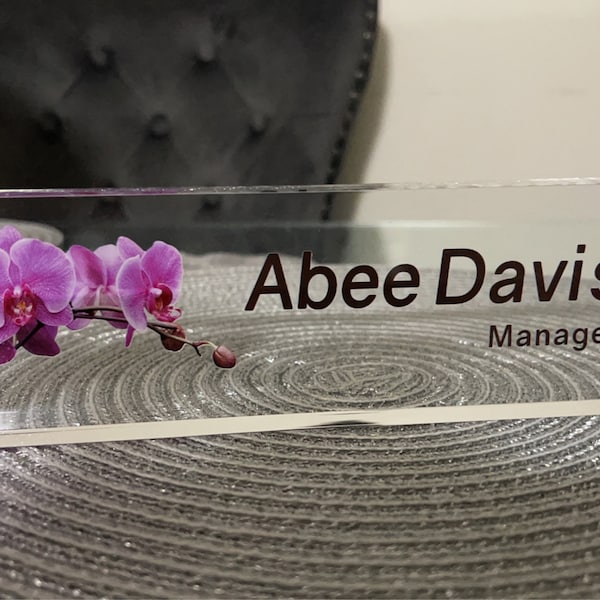 Personalized Name Desk Plate Custom Nameplate Office Name Sign Business ...