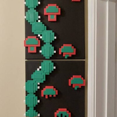 Galaxian Retro Arcade Game 3-D Printed Wall Decor - Etsy