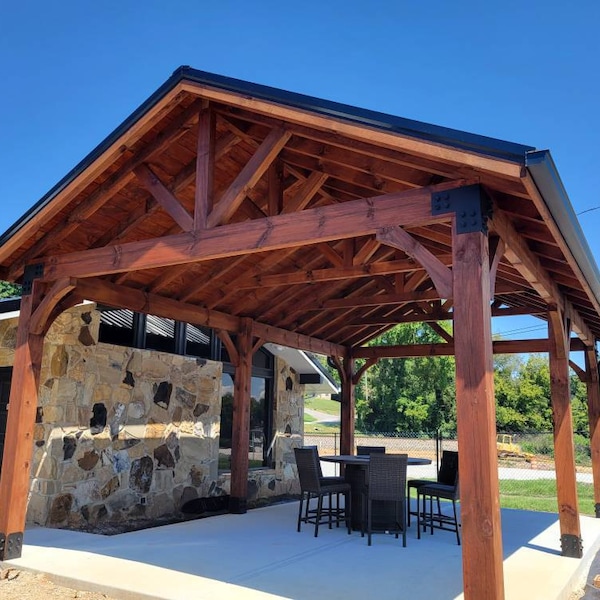 90 Degree Angle Bracket for 4x4 Wood Post, 4x4 Angle Bracket, Pergola ...