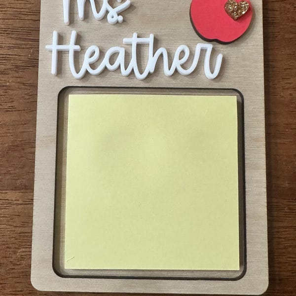 Teacher Appreciation Gift, Personalized Teacher Gift, Sticky Note ...