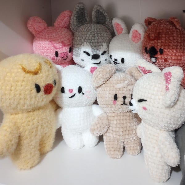 Baby Mang Without Mask BT21 Amigurumi Crochet Pattern PDF - Etsy