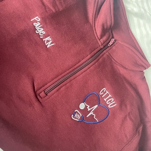 Nephrology Nurse Jacket Dialysis Nurse Jacket Hemodialysis RN Zip ...