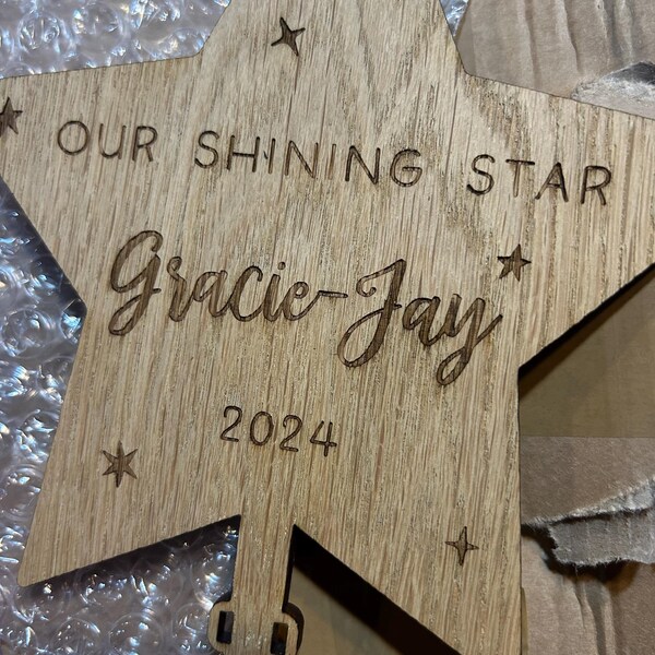 Christmas Tree Star in Memory | Memorial Christmas Star Ornament ...