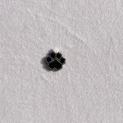 PDF Rainbow Pawprint Brick Stitch Pattern Beading Pattern Charms ...