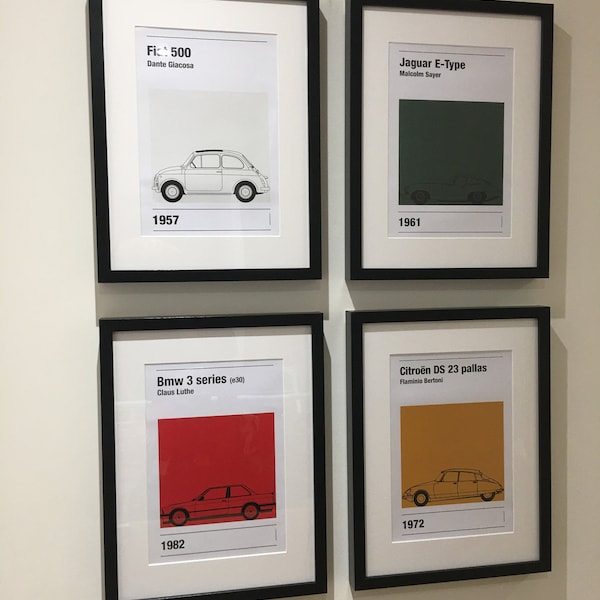 Graphic Poster Fiat 500 1957 Theme - Etsy