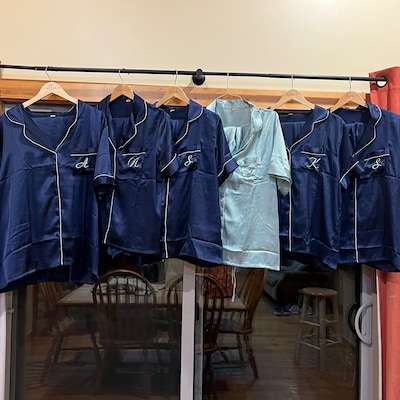 Plus Size Pajamas, Bridesmaid Pjs, Silk Pajamas, Personalized Pajamas ...