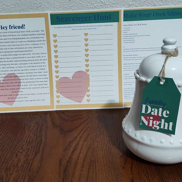 52 Date Night Ideas for a Year of Intentional Dating-pdf Printable ...