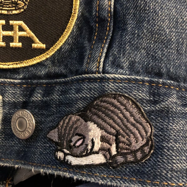 Adorable Kittens Patches, Cats Patches, Embroidered Iron on Patch, Cool ...