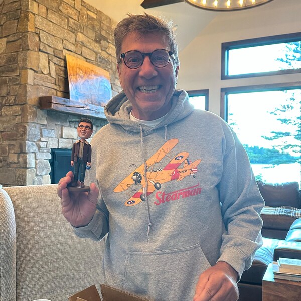 Custom Pilot Bobblehead, Personalized Bobble Head as Captain Retirement ...