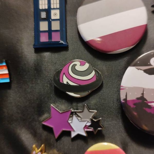 Aroace Starburst Pin - Etsy