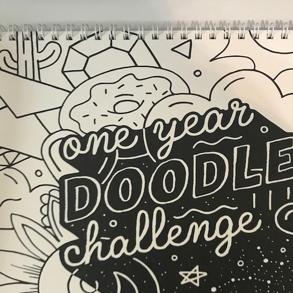Make Your Own Doodle Challenge Blank Template Printable Download - Etsy