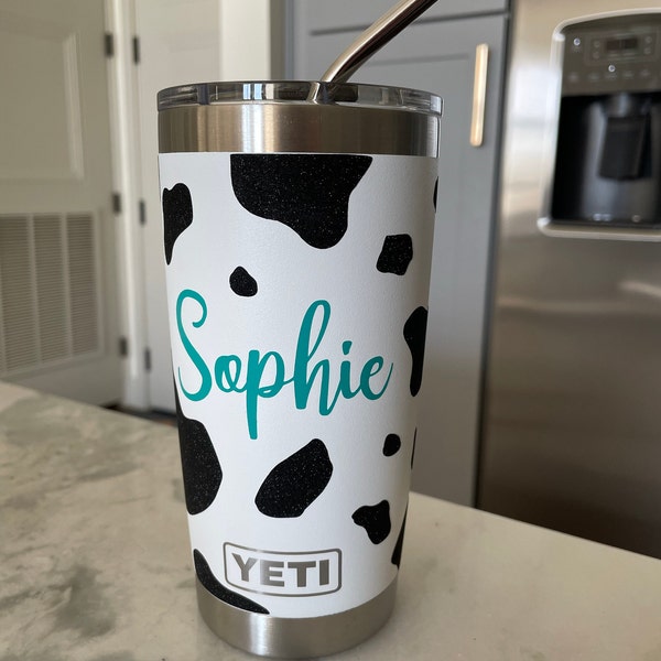 Cow Print Yeti Rambler - Etsy