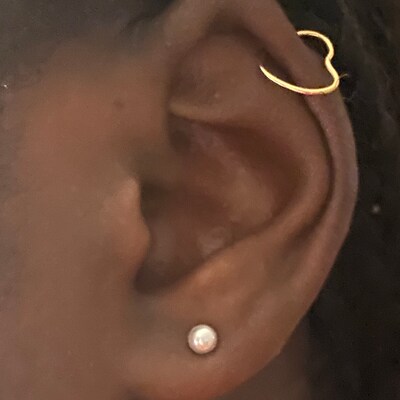 Fake Heart Helix Ring-fake Piercing-gold, Silver, Rose Gold. - Etsy